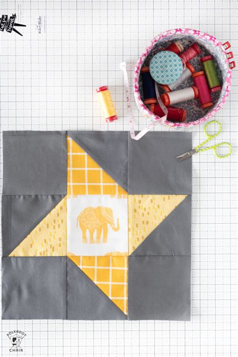How To Make A 12 Inch Friendship Star Quilt Block Polka Dot Chair