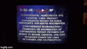 Paramount Home Video Canadian Copy FBI Warning VHS Tape Cassette On Make A