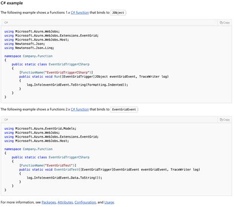 Add Samples For Event Grid Binding · Issue 36 · Azureazure Functions