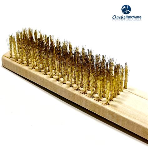 Wooden Brass Wire Brush Classic Hardware Colimited