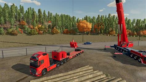 Żuraw samojezdny FS22 Liebherr LTM1450 v1 1 0 0 FS25 Mody FS22 Mody