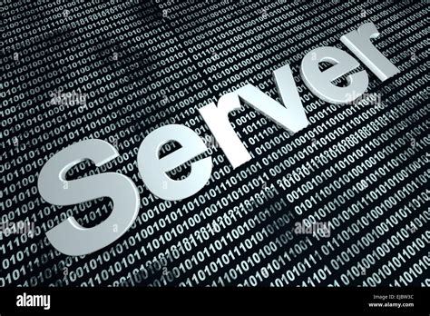 Server Binary Background Stock Photo Alamy