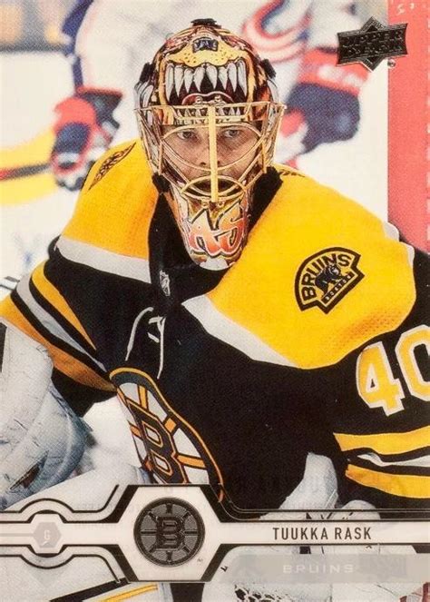 Upper Deck Clear Cut Tuukka Rask Trading Card Database
