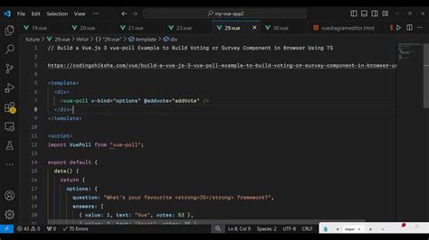 Build A Vuejs 2 Vue Poll Example To Build Voting Or Survey Component