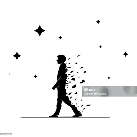 시간을 나타내는 걷는 사람의 추상적 인 이미지가 떨어져 떨어지는 벡터 로고입니다 Freemasons에 대한 스톡 벡터 아트 및 기타 이미지 Freemasons 고대의