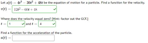Solved The Equation H 16t2 48t 64 Gives The Height Of A