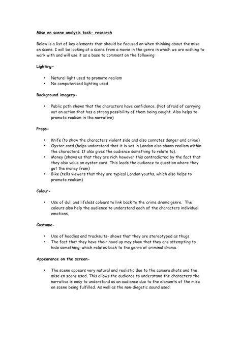 Majharuls Media Blog Mise En Scene Analysis