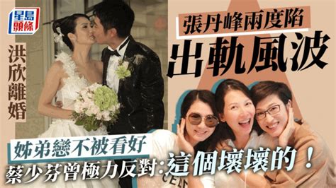 洪欣離婚丨張丹峰兩度陷出軌風波姊弟戀不被看好 蔡少芬曾極力反對：這個壞壞的！ 星島日報