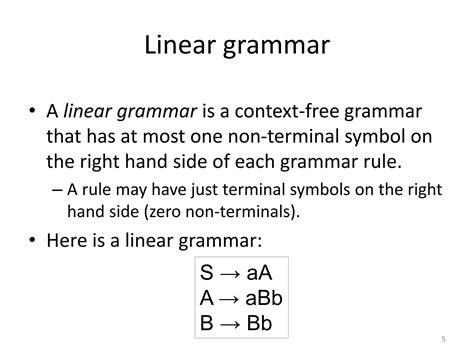 How To Convert A Left Linear Grammar To A Right Linear Grammar Pptx Programming Languages