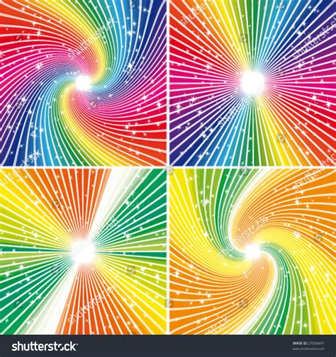 Vector Rainbow Swirl Background Stock Vector 27006691 Shutterstock