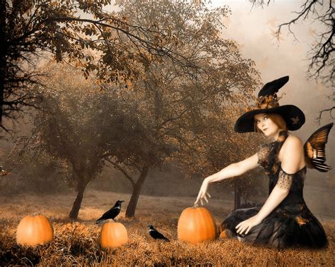 Download All Free Wallpapers From Here Fantasy Hallows Eve Witch
