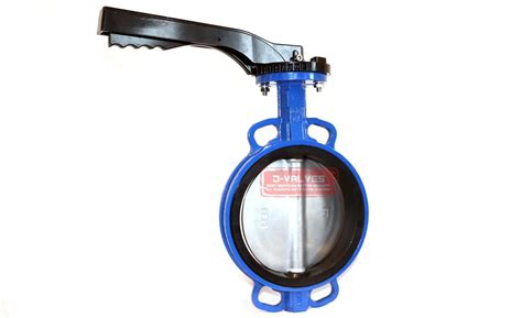 DIN Pn16 DN50 DN100 API 150lb Cast Iron NBR EPDM Handle Operated Wafer