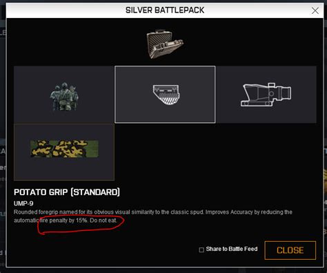 Dont Eat The Potato Grip Rbattlefield4