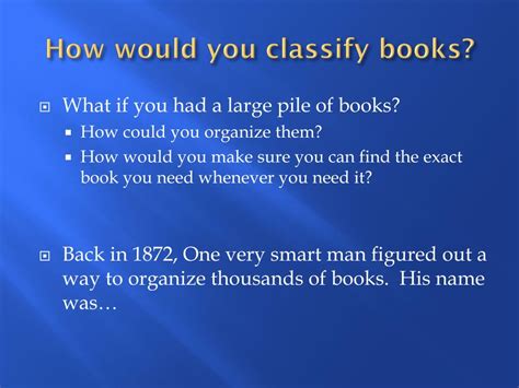 Ppt Dewey Decimal Classification Powerpoint Presentation Free