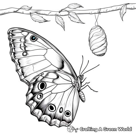 Chrysalis Coloring Pages Free Printable