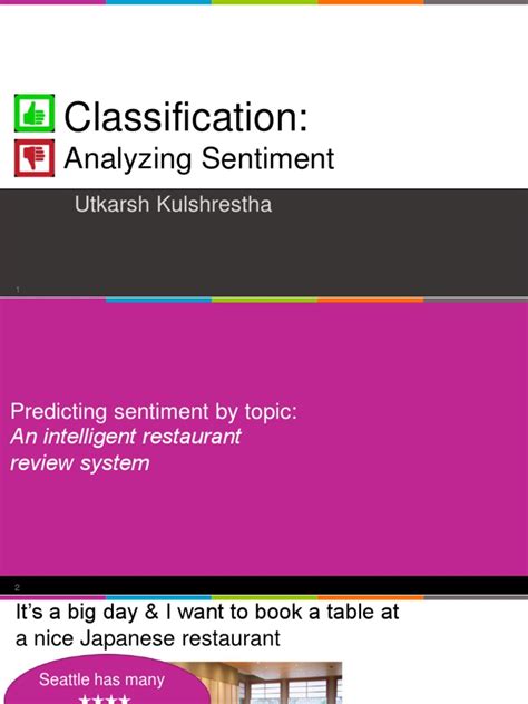 analyzing sentiment in restaurant reviews an intelligent system for