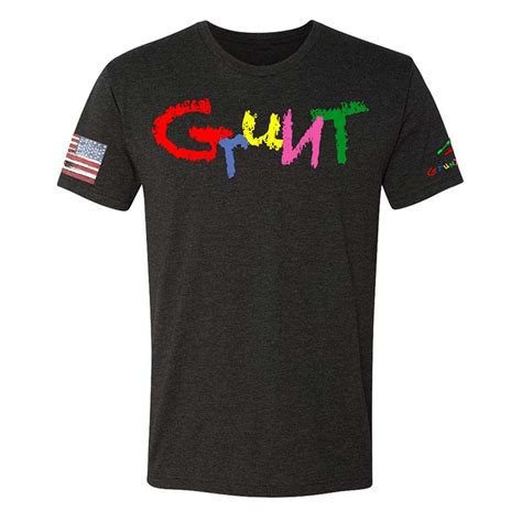 Grunt Crayon Olive And Black T Shirt Vtt Veteran Trash Talk