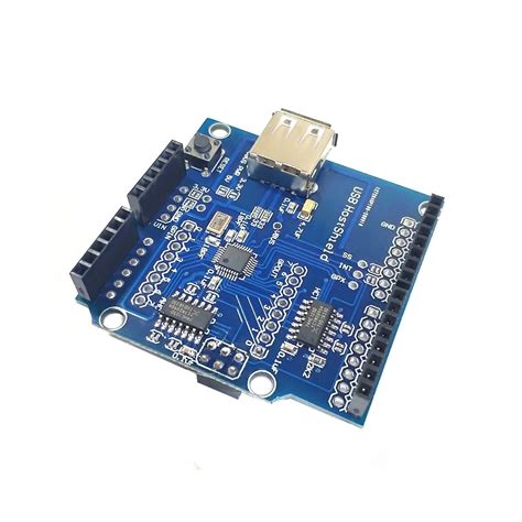 Max3421 Kék Usb Host Shield 20 Arduino Uno Mega Adk Kompatibilis Android Adk Diy Elektronikus