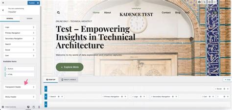 How To Use A Transparent Header Kadence WP Documentation
