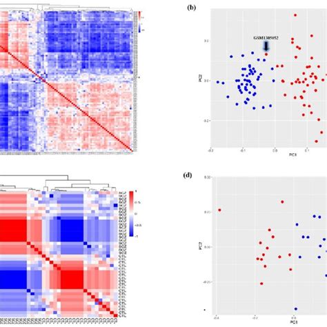 Hierarchically Clustered Correlation Heatmap And Principal Component