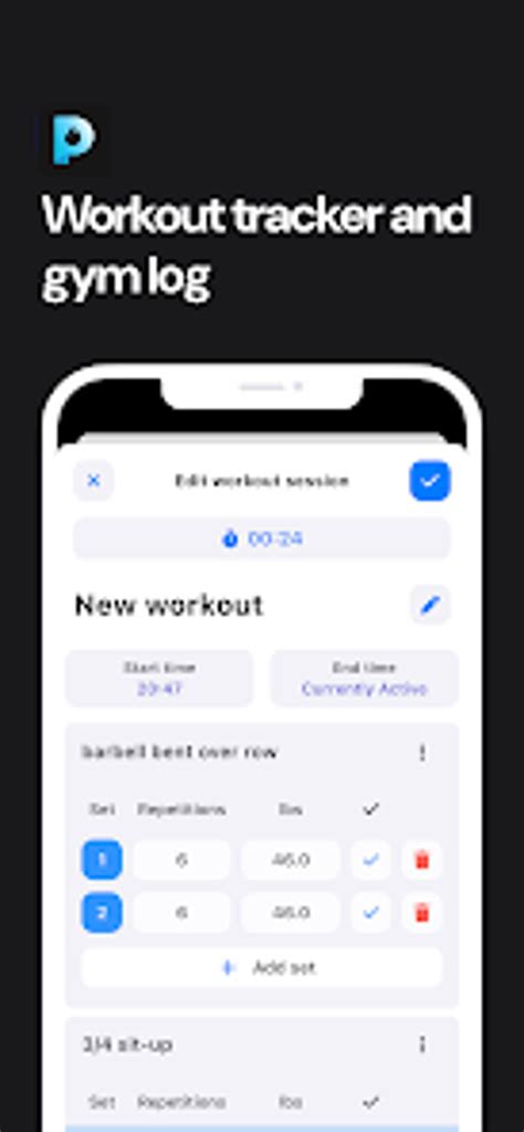 Android 용 Pumped Workout Tracker Gym Log 다운로드