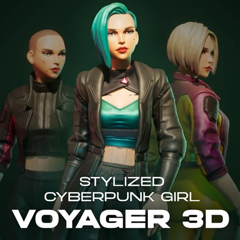 stylized modular cyberpunk girl r unrealengine