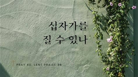 묵상 찬양 사순절 36 십자가를 질 수 있나 L Lent L Praise L Piano L Worship L 찬양 L 묵상 L 기도 L 찬송가연주곡 Youtube