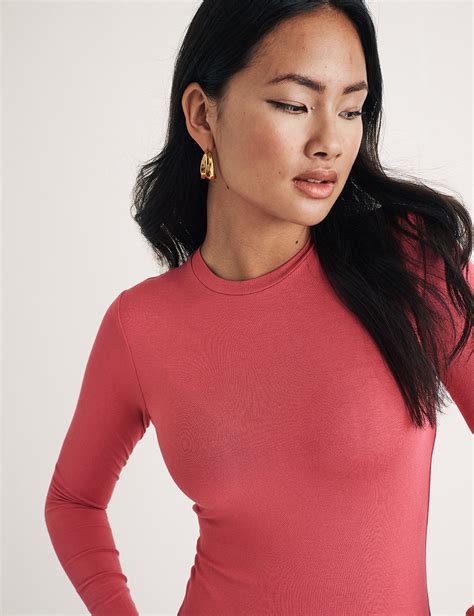 Pink Long Sleeve Jersey Top