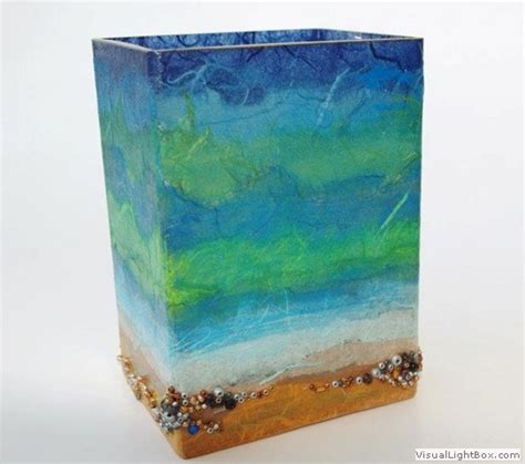Buy Strawsilk Glass Online Small Rectangular Vase