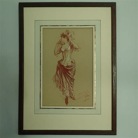 Jules Chéret Drawing Of An Artist By Jules Chéret For Sale At 1stdibs