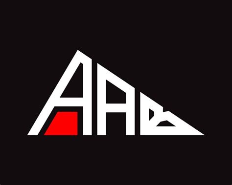 Premium Vector Triangle Shape Aab Letter Logo Design