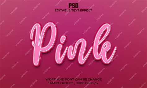 Premium Psd Pink Neon Text Effect With A Pink Background