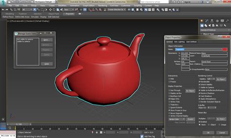 Solved How To Animate Visible To Camera Checkbox In 3ds Max