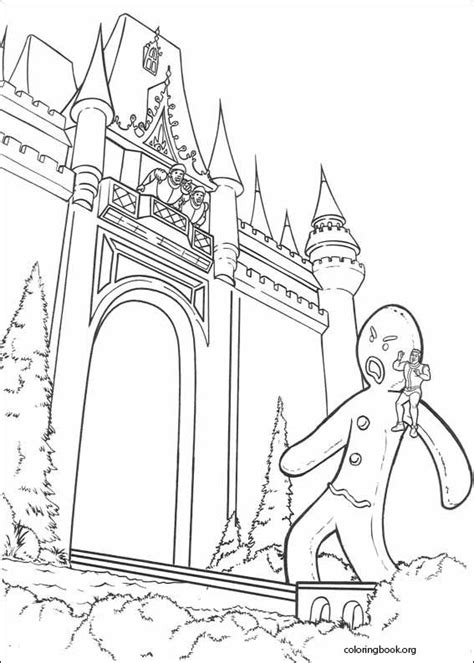 Shrek Gingerbread Man Coloring Pages 2025