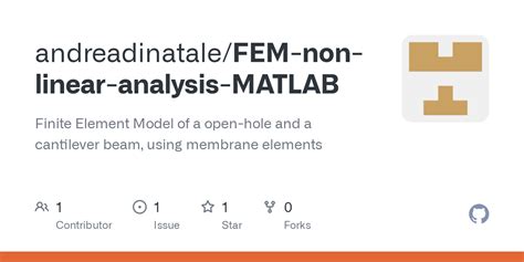 Github Andreadinatale Fem Non Linear Analysis Matlab Finite Element Model Of A Open Hole And