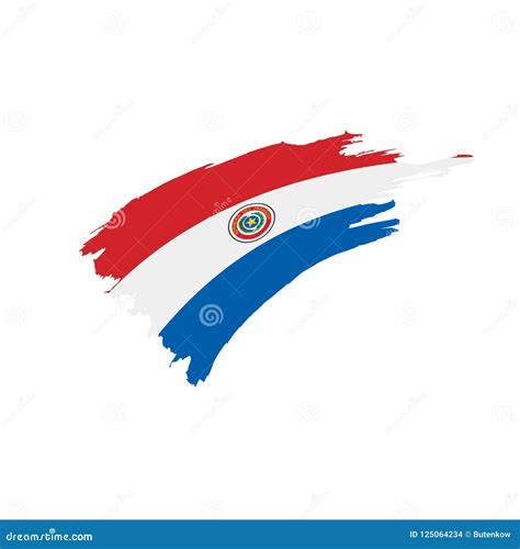 Bandera De Paraguay Ejemplo Del Vector Stock De Ilustración