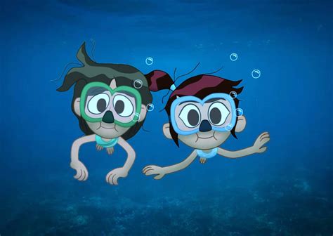 Libby And Molly Swimming Underwater By Caiozzyuw On Deviantart