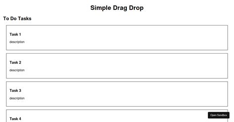 Simple Drag And Drop Codesandbox