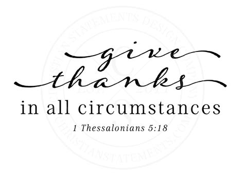 Give Thanks In All Circumstances Wall Decal 1 Thessalonians 5 18