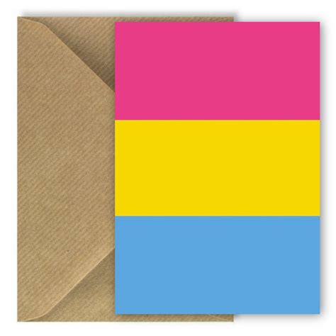 Pansexual Pride Flag Greeting Card Rectangle The Pride Shop®