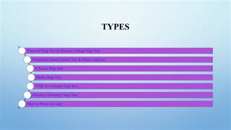 Step Test For Physical Fitness Pptx