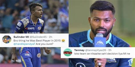 Team Se Nikal Kar Shi Kia Mi Ne Fans Slammed Hardik Pandya For His