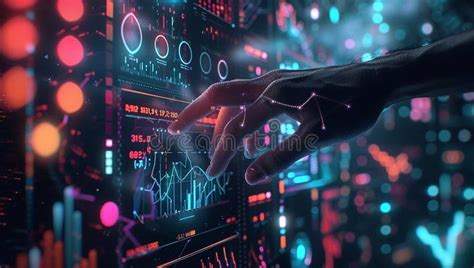 a hand touching digital on a screen software developer iot big data