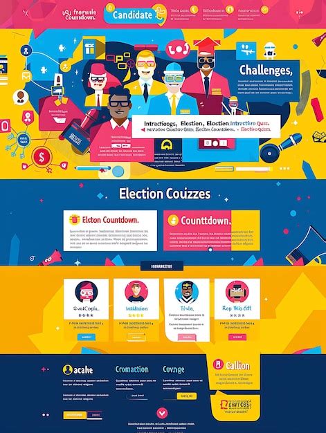 Illustrative Layout Web With Flat Design Effect Playful Webs Inspired