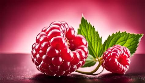 Ripe Raspberry Premium Ai Generated Image