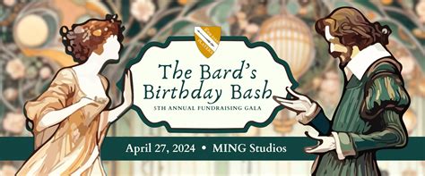 Bards Birthday Bash By The Boise Bard Players Visit Boise