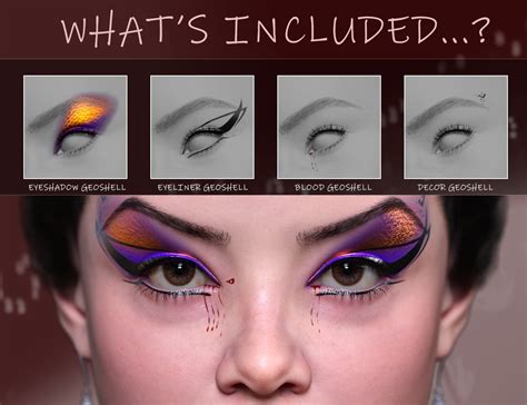 Halloween Inspired Genesis 9 Eyeshadow Builder Daz 3d