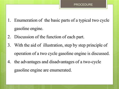 2 Stroke Cycle Gasoline Engine Pptx