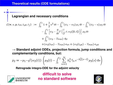 Ppt On An Instationary Mixed Odepde Optimal Control Problem With