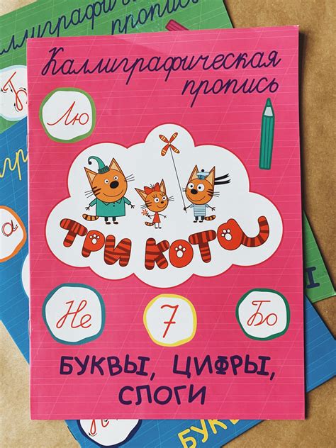 Три кота. Каллиграфические прописи. Буквы, цифры, слоги - Vilki Books